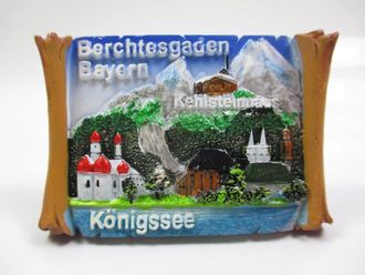 Generic Berchtesgarden Bayern Königsee Poly Magnet Germany Souvenir Deutschland Neu