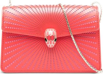 Bulgari petit sac à bandoulière Serpenti Forever Diamond Blast Sunshine (2021-2025) - Rouge