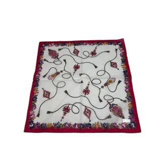 Dior Pre-owned Soie foulards - Femme - Pre-owned - Rouge - Taille: ONE Size