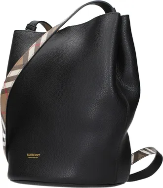 Burberry Leather Crossbody Bag - Black