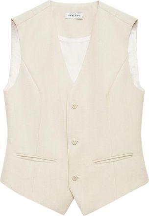 Anine Bing Mario Button V-neck Waistcoat