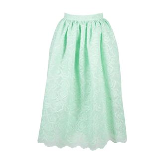 Vivetta Bestickter Rosen Spitzenrock - - Skirts - Damen - Gr&uuml;n - S