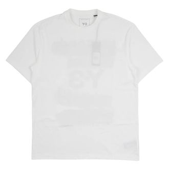Yohji Yamamoto U GFX SS Tee - - Tops - Herren - Wei&szlig; - S