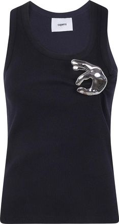 Coperni Femme, Tops, Noir, Taille: 42 FR Emoji Tank Top