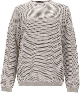 Fabiana Filippi Pull Col Rond - Gris