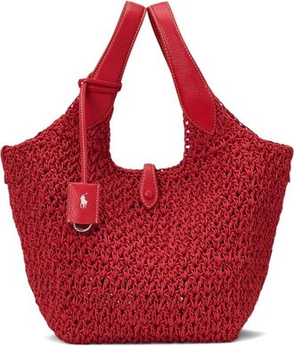 Polo Ralph Lauren sac à main Play Cord en crochet - Rouge