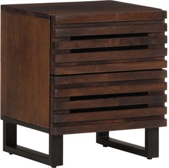 vidaXL Nachttisch 40x34x46 cm Massivholz Mango Vidaxl