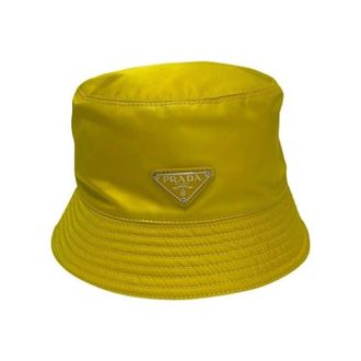 Prada Pre-owned Nylon hats - - Pre-owned - Damen - Gelb - ONE SIZE