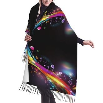 Generic Fond Musical Femme Scarf Douce Ch&acirc;le Mode &Eacute;charpe Pour Mariage Hiver Soir&eacute;e Automne