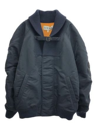 Loewe veste &agrave; col nervur&eacute; (ann&eacute;es 2010) - Bleu
