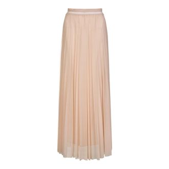 Forte_Forte Gonna Lunga Plisse - - Skirts - Damen - Beige - S