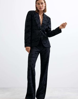 Desigual blazer floqu&eacute; noir