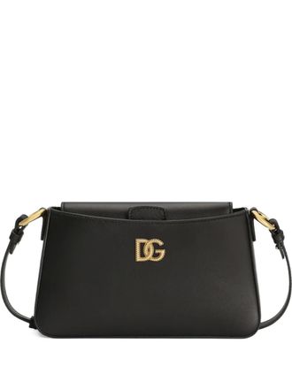 Dolce & Gabbana mini sac &agrave; plaque logo - Noir
