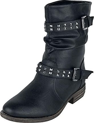 Brandit Bottes De Motard Femme Femme Bottes noir EU38 Cuir Regular/Coupe standard