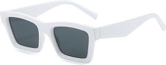 Generic Lunettes De Soleil Carr&eacute;es For Hommes Et Femmes, Monture Fine, For Le Sport Les Activit&eacute;s Plein Air(White)