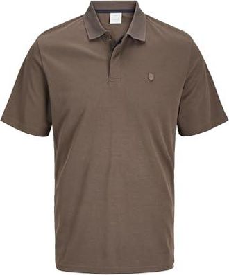 Jack & Jones Jprccrodney Ss Polo Sn Homme Polo, Marron, M