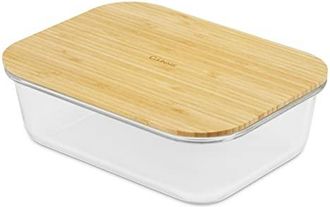 Culinare Naturals Vorratsdosen Glas mit Deckel aus nat&uuml;rlichem Bambus, 1.5L, Vorratsgl&auml;ser mit Deckel, Vorratsbeh&auml;lter f&uuml;r Lebensmittel, Glasbeh&auml;lter, C70025