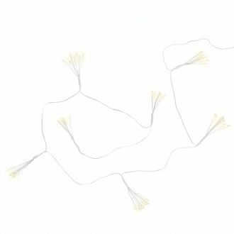 Loberon Lichterkette Sparkles, mit 70 kleinen LED-Lichtern, Batteriebetrieben, für Innen- und Außenbereich Geeignet, Dekoration, Kupfer, PVC, klar