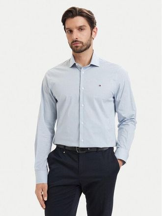 Tommy Hilfiger Hemd Gingham MW0MW42931 Hellblau Regular Fit