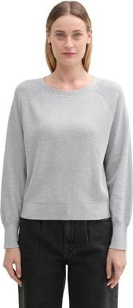 Tom Tailor 1045331 Pull-Over, 36500-Morning Grey Melange, XXXL Femme