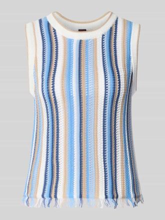 Stefanel Stricktop mit Fransen