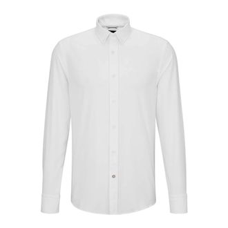 HUGO BOSS Chemise C-Hal &agrave; Boutons - Homme - Chemises - Blanc - Taille: 5XL