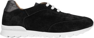 Kiton Homme, Chaussures, Noir, Taille: 42 1/2 EU Baskets en cuir su&egrave;de et crocodile