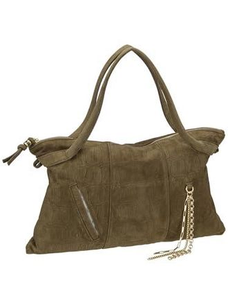 Fredsbruder Cuir sac &agrave; &eacute;paule Velvet Wild Shoulderbag Khaki olive