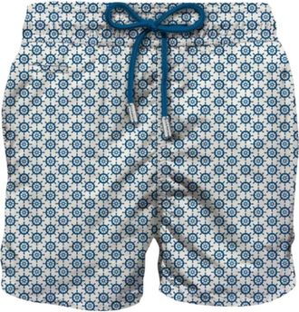 Saint Barth Homme, Maillots de bain, Multicolore, Taille: L Short de bain mi-long Lighting