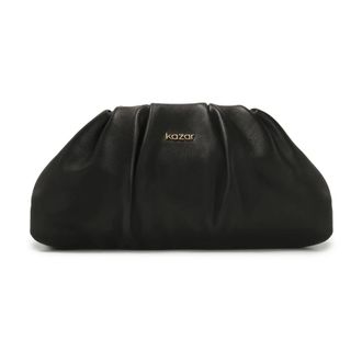 Kazar Schwarze geknitterte Abendhandtasche - - Bags - Damen - Schwarzk - ONE SIZE