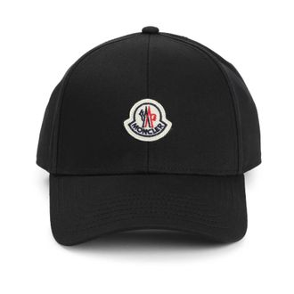 Moncler Homme, Accessoires, Noir, Taille: ONE Size Casquette de baseball en gabardine