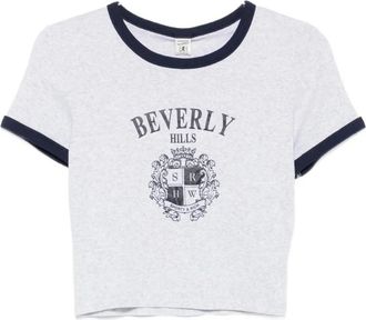 Sporty & Rich Femme, Tops, Gris, Taille: 42 FR T-Chemises