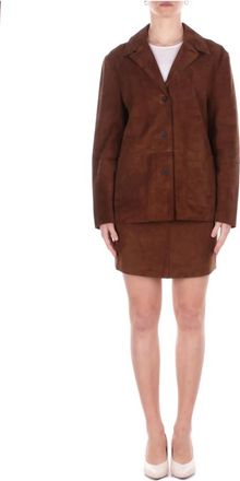 Alpha Studio Femme, Vestes, Brun, Taille: 46 FR Blazer Boutonn&eacute;