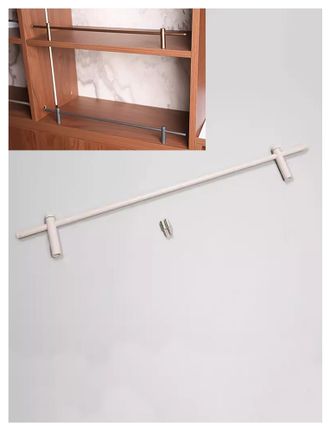 Generic Gondelregal-Vorderdrahtzaun-Leitschiene, stabile Regalschienen-Schutzstange mit Fallschutz, for Schuhregale/B&uuml;cherregale/Eingangsbereiche/Einzelhandel