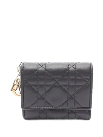 Dior Lady Dior Portemonnaie - Schwarz