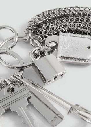 Mango Schl&uuml;sselanh&auml;nger Charms silber - Damen - Einheitsgr&ouml;&szlig;e - MANGO