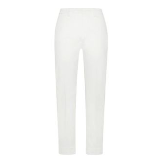 Peuterey Pantalon Chino en Coton Stretch - Femme - Pantalons - Blanc - Taille: 34 FR