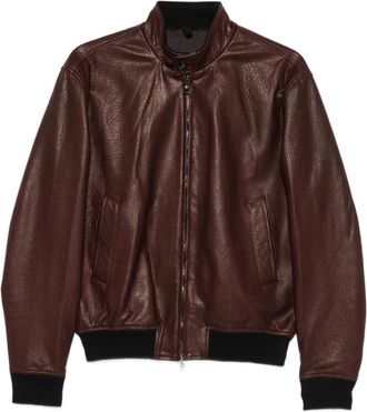 Tagliatore Homme, Vestes, Brun, Taille: M ICE Barol Leather Jacket