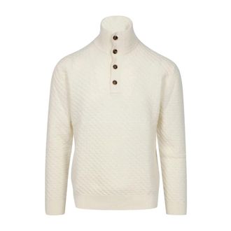 Paolo Pecora Merinowolle Hoher Hals Pullover - - Knitwear - Herren - Beige - L