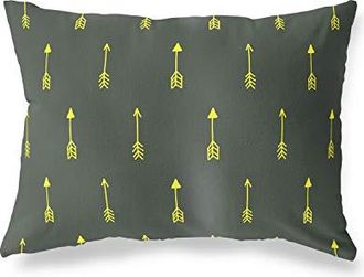 Bonamaison Le Jardin du Lin Kissen Zierkissenbezug Neongelb-Rauch Kissenbezug, Weich Bequem, Für Zuhause Autos Büro Sofa Wohnzimmer Couch Schlafzimmer Dekor, 35x