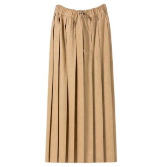 Fabiana Filippi Drawstring-Fastening Plissee-Midi-Rock - - Skirts - Damen - Braun - M