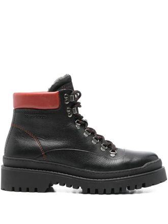 Marc O'Polo Schnürstiefel aus Leder - Schwarz