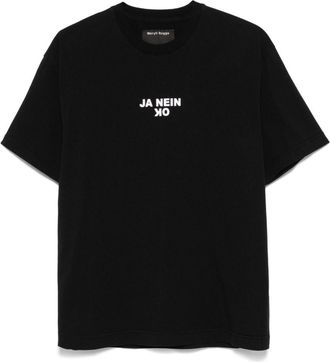 Meryll Rogge T-Shirt mit Logo-Print - Schwarz