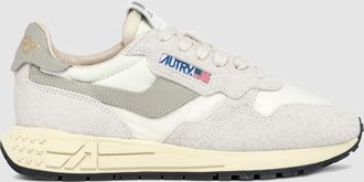 Autry Baskets Homme Reelwind Daim Nylon Beige, Gris