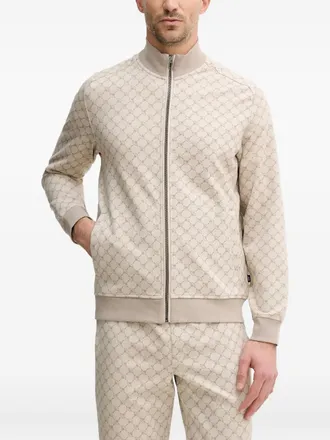 Joop hoodie imprim&eacute; &agrave; fermeture zipp&eacute;e - Tons neutres