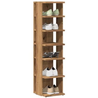 vidaXL Vidaxl - Schuhschränke 2 Stk. Artisan-Eiche 28x27x102 cm Holzwerkstoff