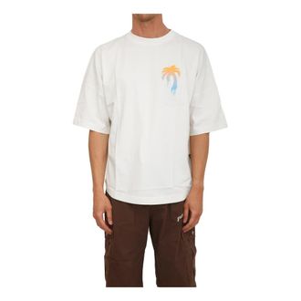 Palm Angels T-Shirt - - Tops - Herren - Wei&szlig; - L