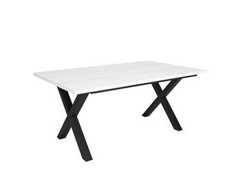Skraut Home Table à Manger | 8 convives | 170 | Robuste et Stable grâce à sa Structure et aux Jambes Solides | Idéal pour Les rassemblements de Famille | Blanc | 