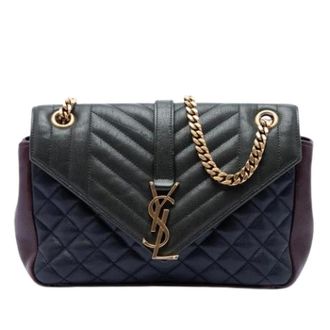 Saint Laurent Sac bandouli&egrave;re matelass&eacute; tricolore Pre-owned - Femme - Pre-owned - Multicolore - Taille: ONE Size