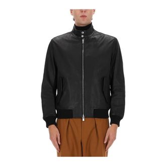 HUGO BOSS Homme, Vestes, Noir, Taille: XL Blouson aviateur en cuir